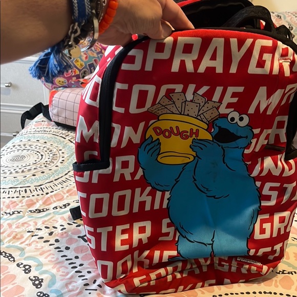 Sprayground | Bags | Sesame Street Red And Black Backpack | Poshmark